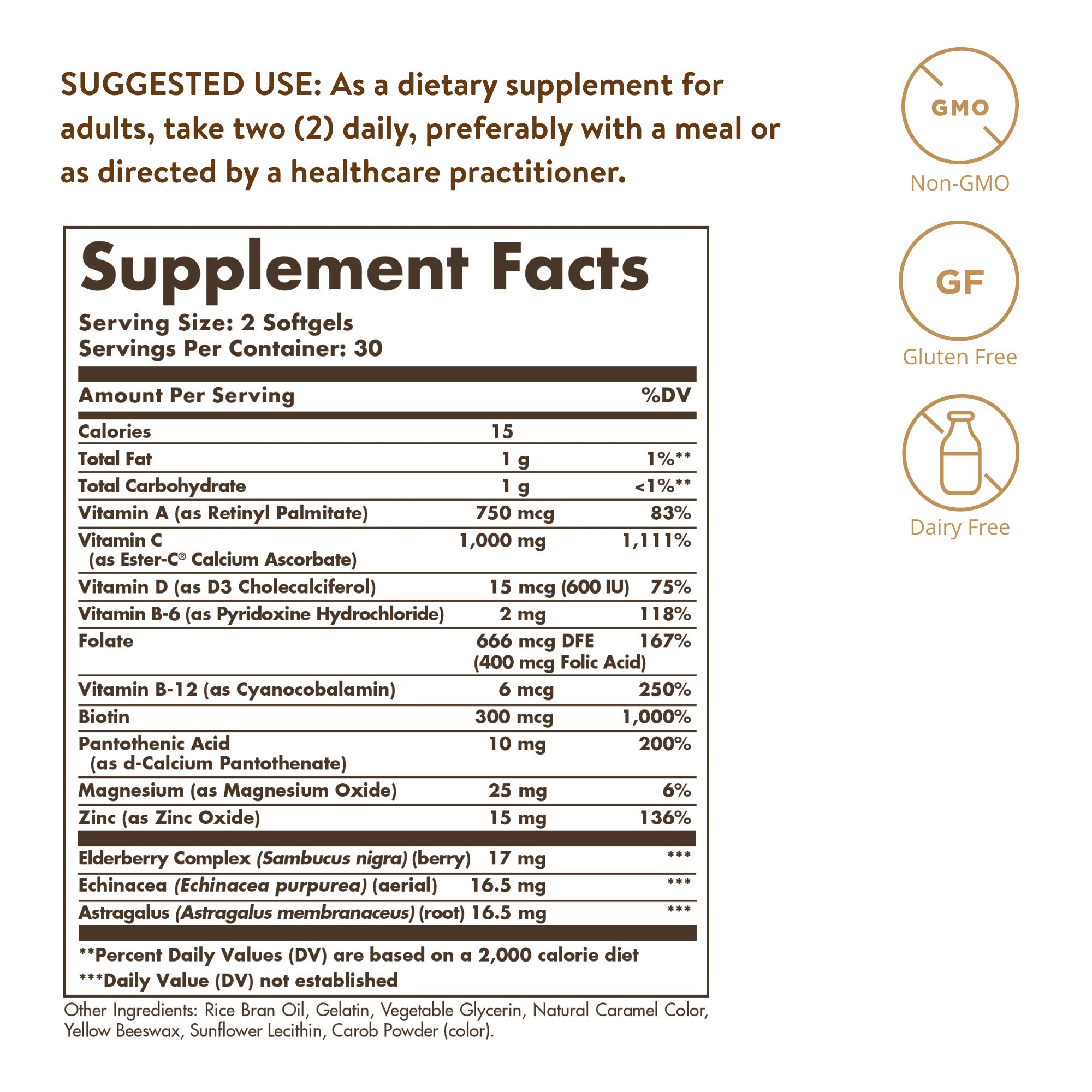 Solgar Ester-C Plus Immune Complex, 90 Softgels - 24-Hour Immune Support - Supports Upper Respiratory Health - Plus D3, Zinc, Elderberry & Echinacea - Non-GMO, Gluten Free, Dairy Free - 45 Servings
