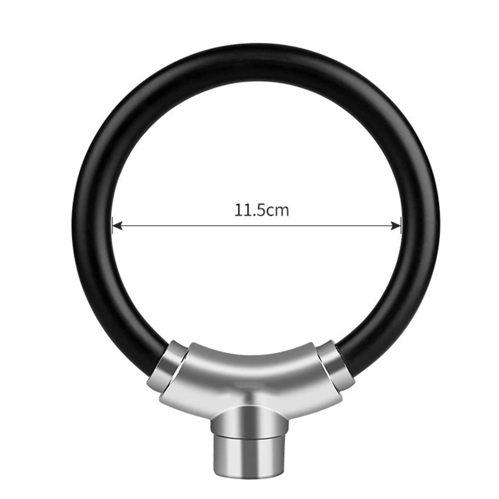 ZHYING Bike Lock with Key,Anti Theft Bicycle Steel Chain,Ring Multipurpose Lock for Scooter,Motorcycles,Helmet,Skateboard