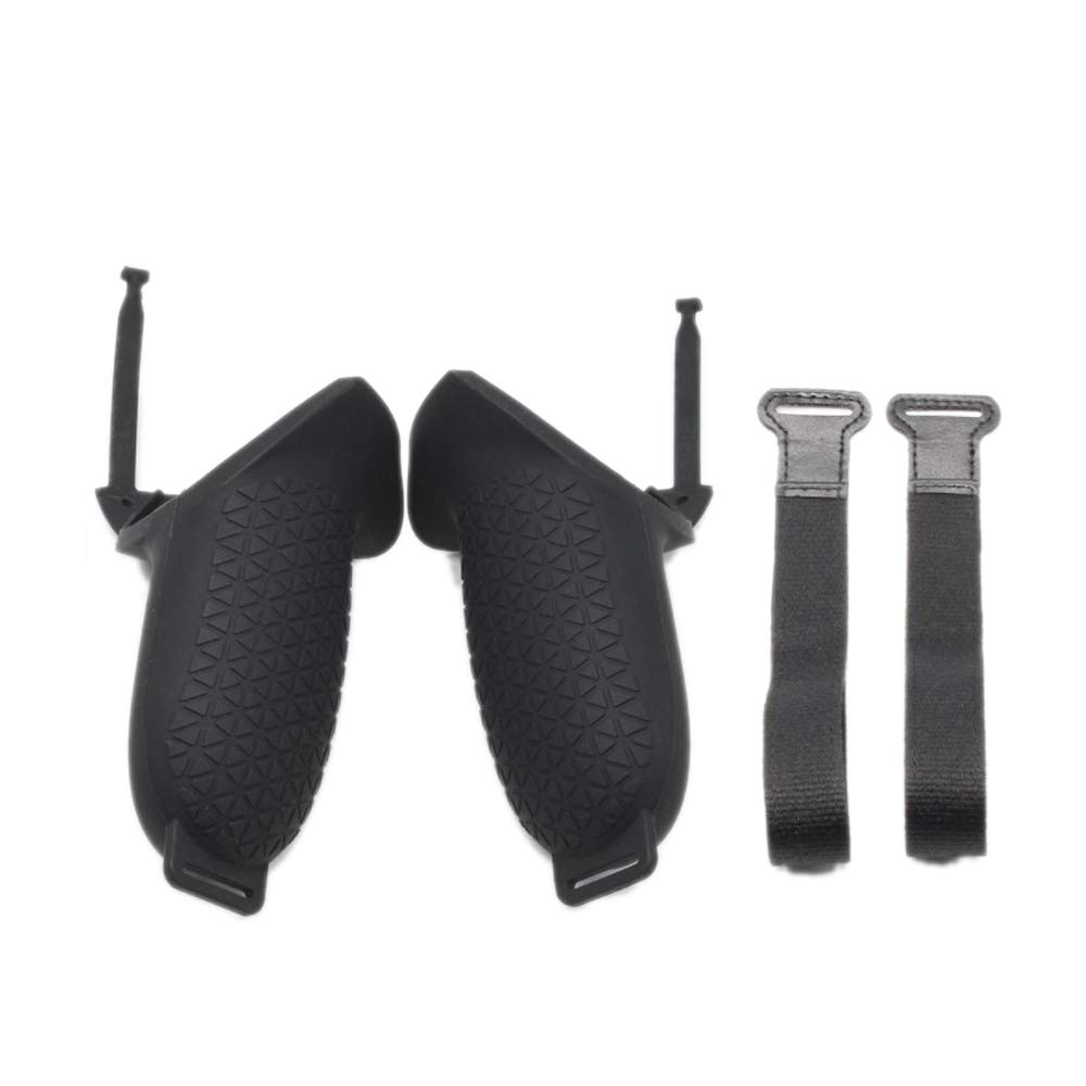 Touch Controller Grip Cover For Oculus Quest 2 Accessories,Anti-Throw Handle Protective Silicone Case and Knuckle Strap Black
