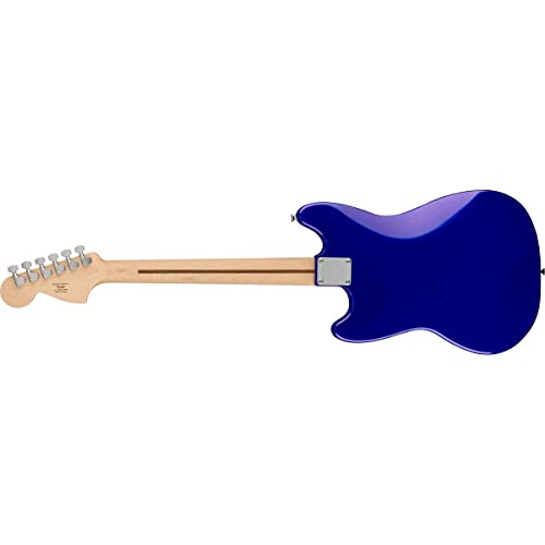 Squier Bullet Mustang HH Electric Guitar, with 2-Year Warranty, Imperial Blue, Laurel Fingerboard
