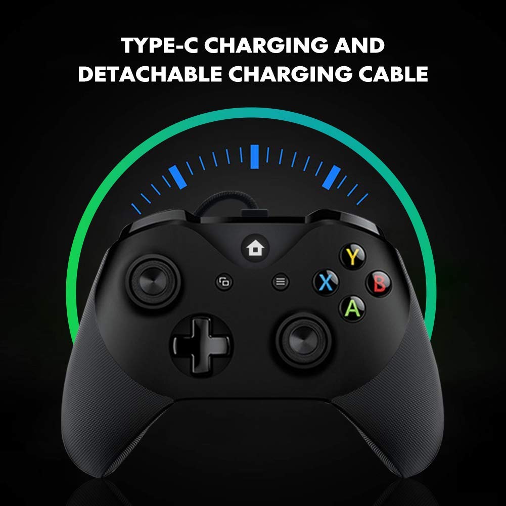 Wired Controller Detachable for Xbox Series X & S:Upgraded Joystick-Headset Jack-Trigger Buttons Mode - Compatible with PC, Xbox One, Xbox Series X & S and PC Windows 7,8,10 (Renewed)