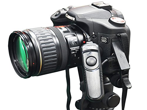 Remote Shutter Release Cable Compatible for Canon, Pixel RC-201 E3 Shutter Release Cord Compatible for Canon Pentax Contax Sigma Cameras Replaces Canon RS-60E3