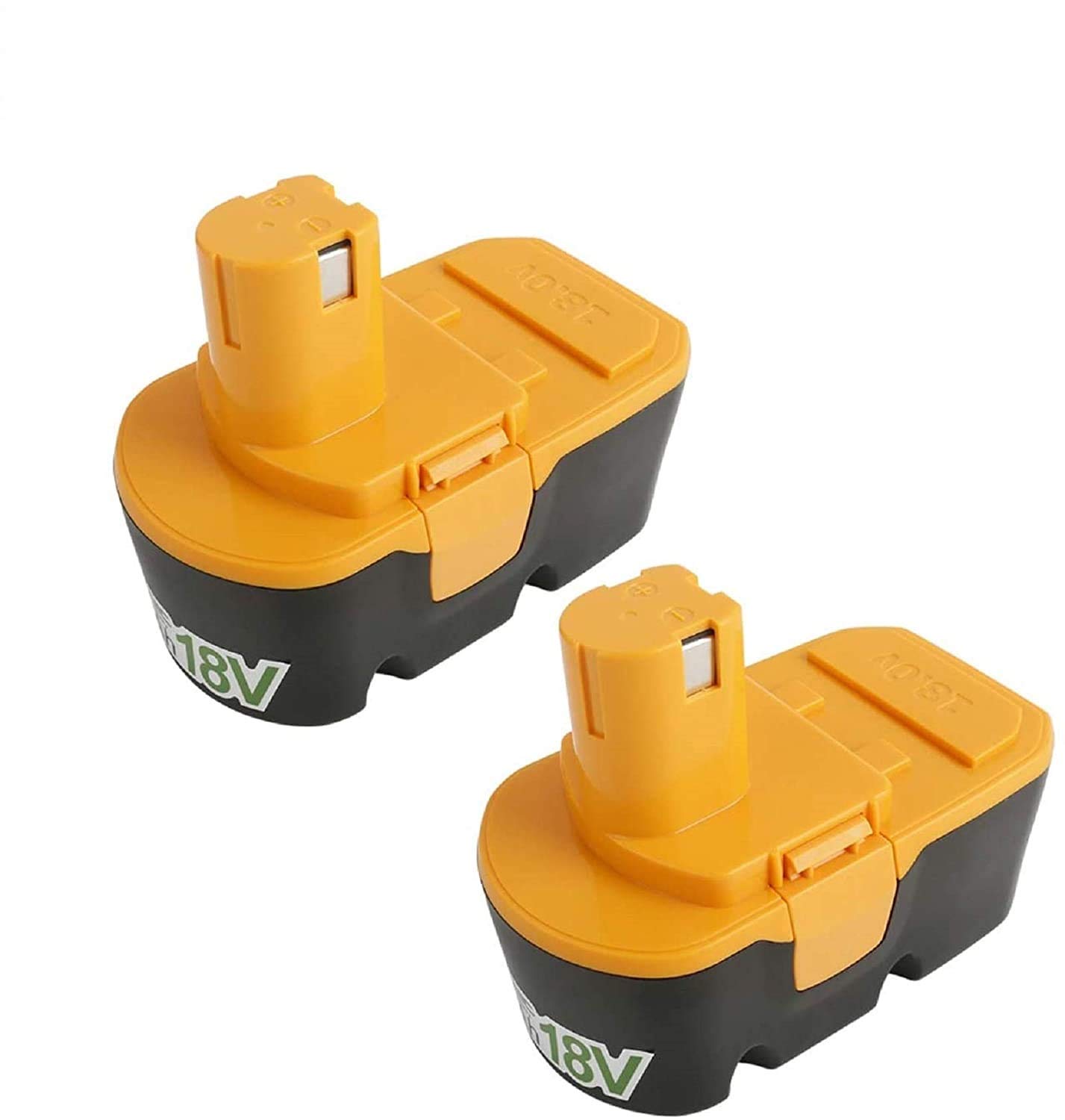 Upgraded 3.8Ah 18V Replacement Battery Compatible for Ryobi ONE+ Ryobi P100 P101 ABP1801 ABP1803 BPP1820 Cordless Power Tools 2 Pack