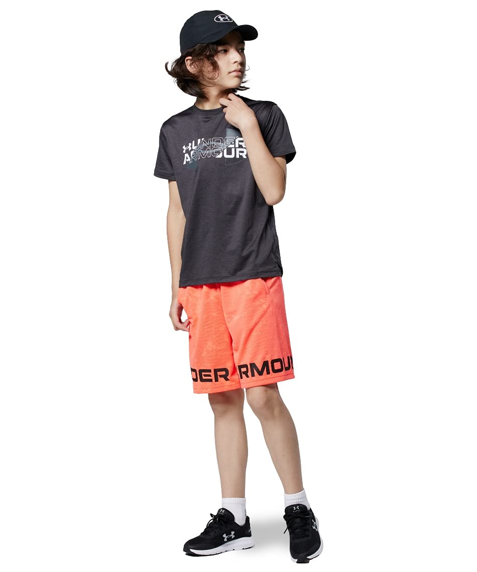 Under Armour Boys' Renegade 3.0 Jacquard Shorts , Beta (628)/Black , Youth Large