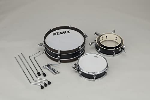 Tama Club-JAM Pancake LJK48P 4-piece Shell Pack with Snare Drum - Hairline Black