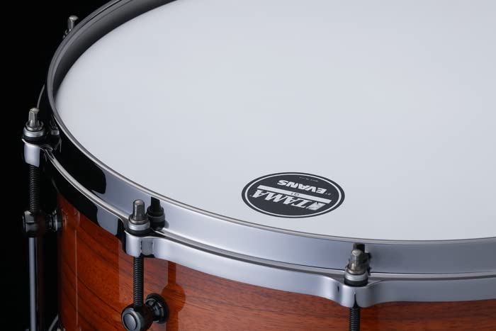 Tama S.L.P. G-Maple Snare Drum - 7-inch x 14-inch - Gloss Tangerine Zebrawood
