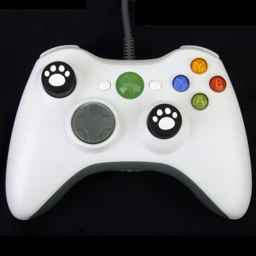 Silicone Thumb Stick Grips Cap Cover Joystick Thumbsticks Caps for PS4 Xbox ONE Xbox 360 PS3 PS2 Cat Dog Paw (M)