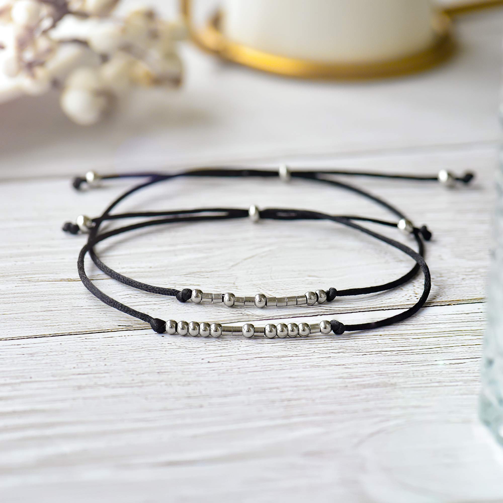 Tarsus WWJD HWLF Bracelets What Would Jesus Do He Would Love First Bracelet Morse Code Gifts for Women Girl