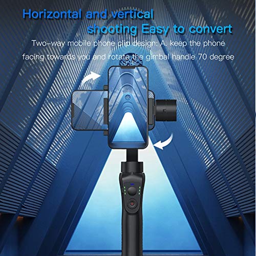 Upgraded Version of 3-axis Handheld Gimbal stabilizer with Focus and Zoom Function, Suitable for Smartphone Action Cameras (Color : Option 3)