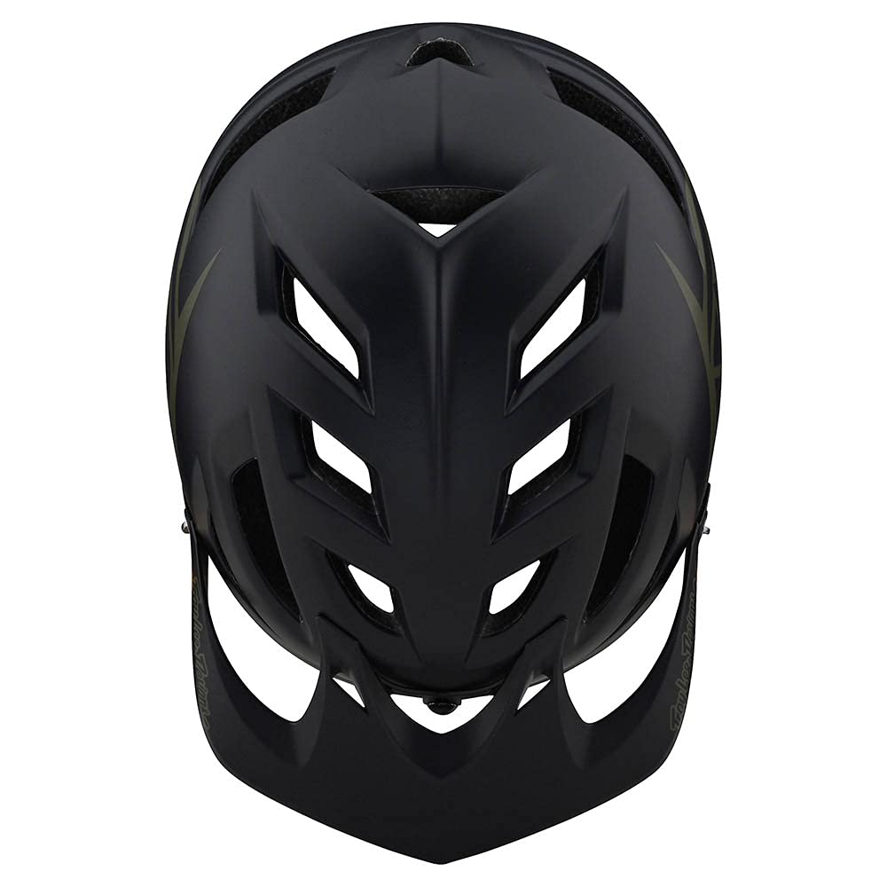 Troy Lee Designs Adult|All Mountain|Mountain Bike Half Shell A1 Helmet Drone (Navy/Olive, XL/2X)