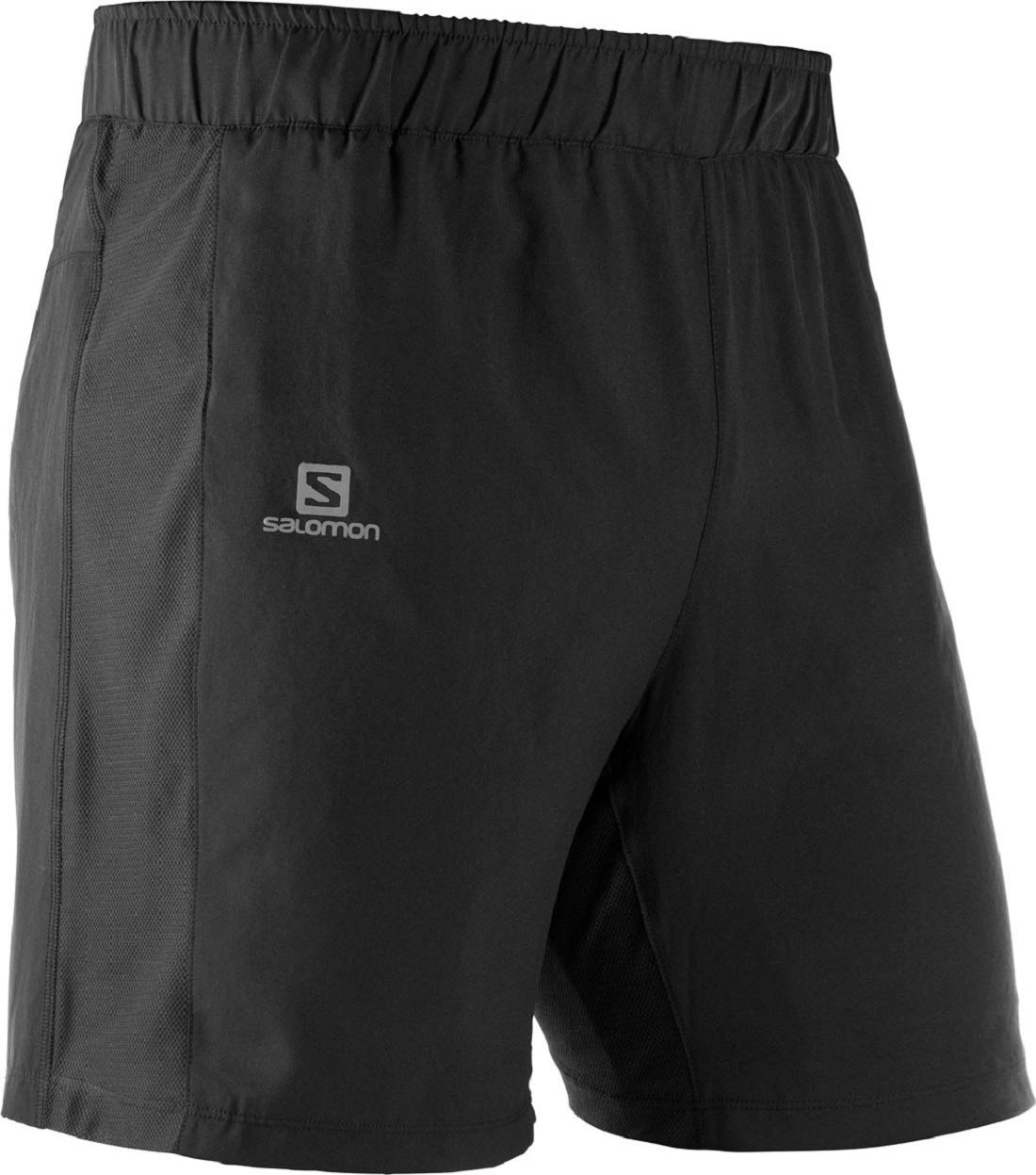 Salomon Men's Agile 2-in-1 Running Shorts, Black, XL