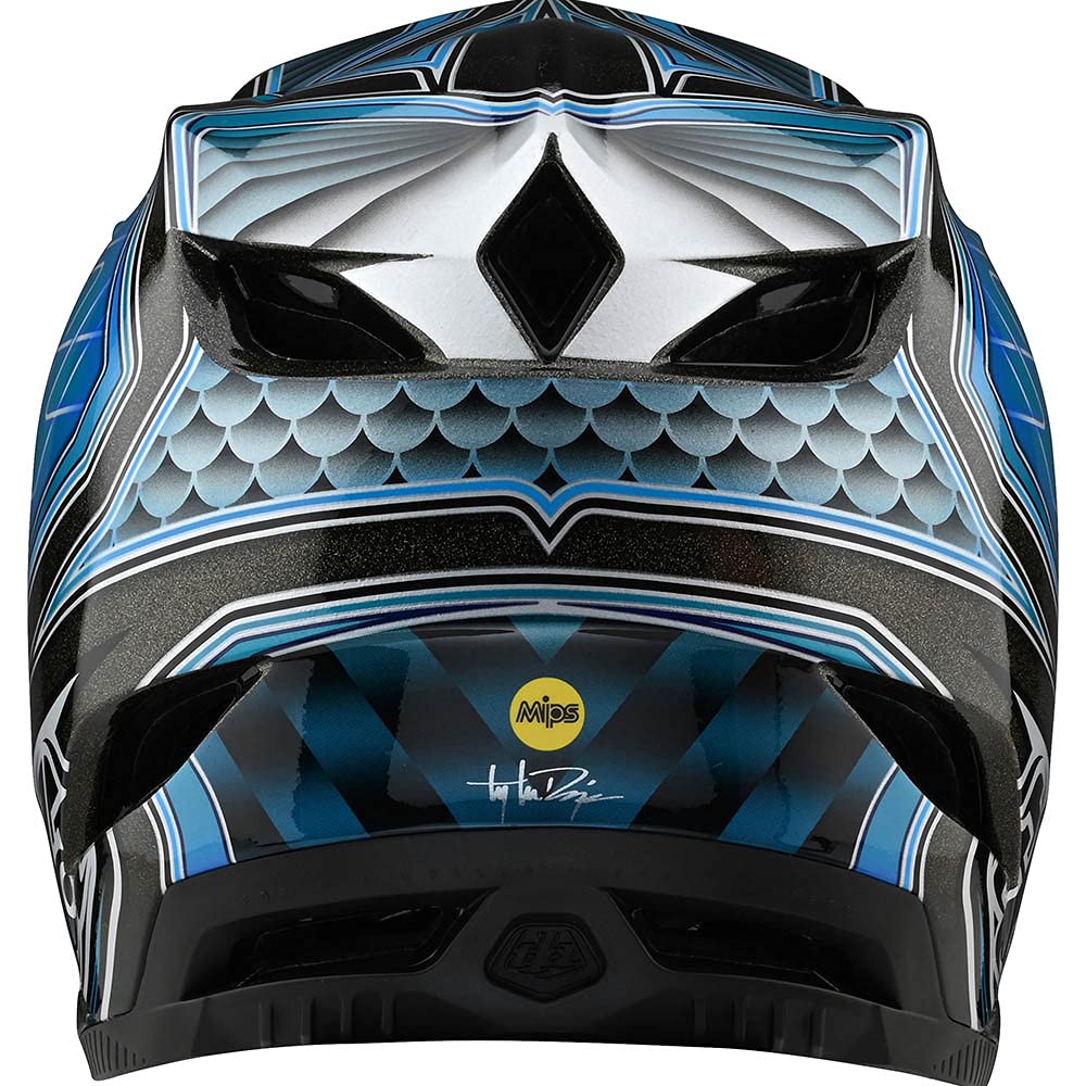 Troy Lee Designs Adult|Downhill|Bicycle|BMX|Full Face D4 Composite Helmet Low Rider W/MIPS (Teal, XL)