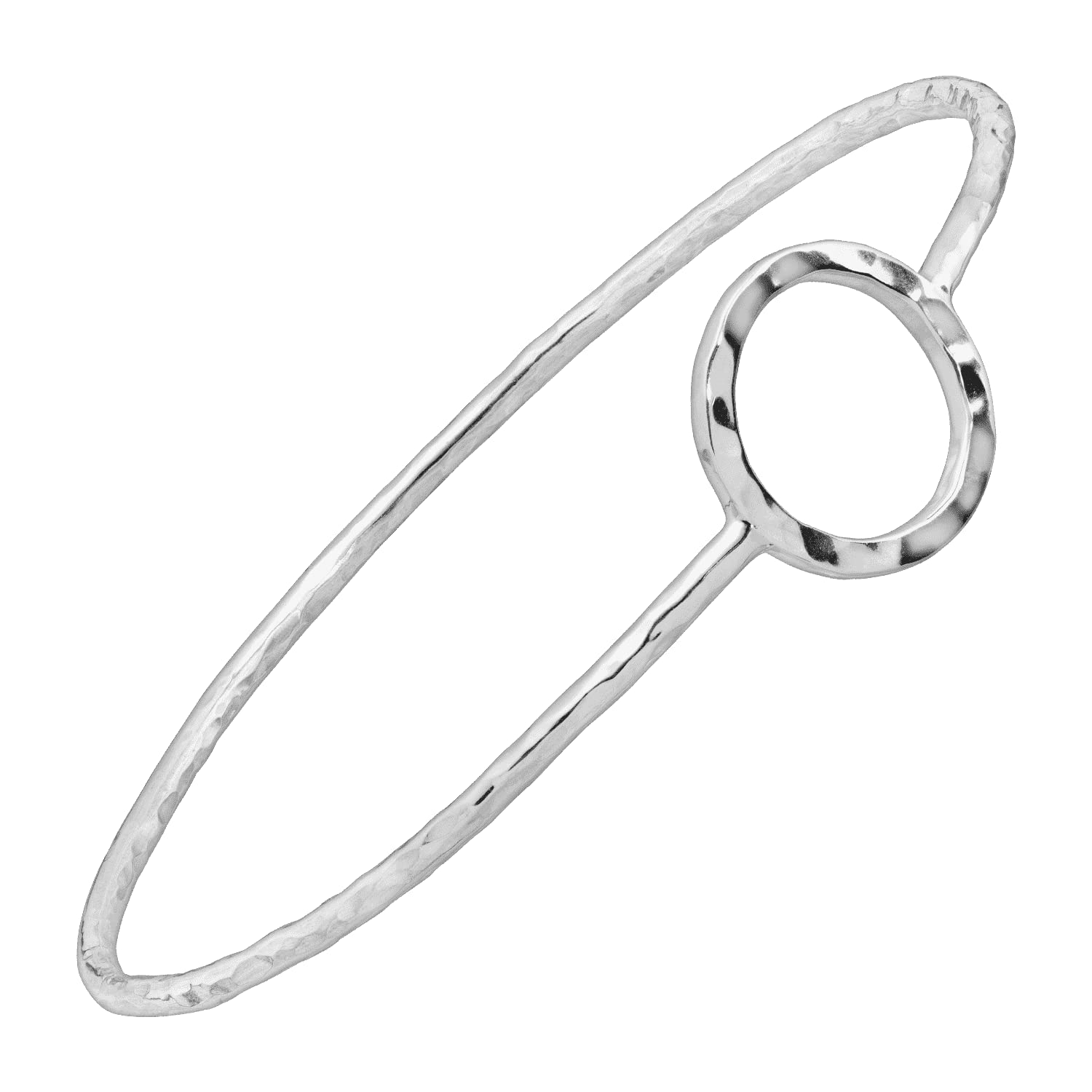 Silpada 'Karma' Open Circle Bangle Bracelet in Sterling Silver, 8"