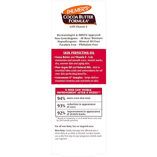 Palmer's Cocoa Butter Formula Skin Therapy Moisturizing Body Oil with Vitamin E, Rosehip Fragrance, 2 Ounces