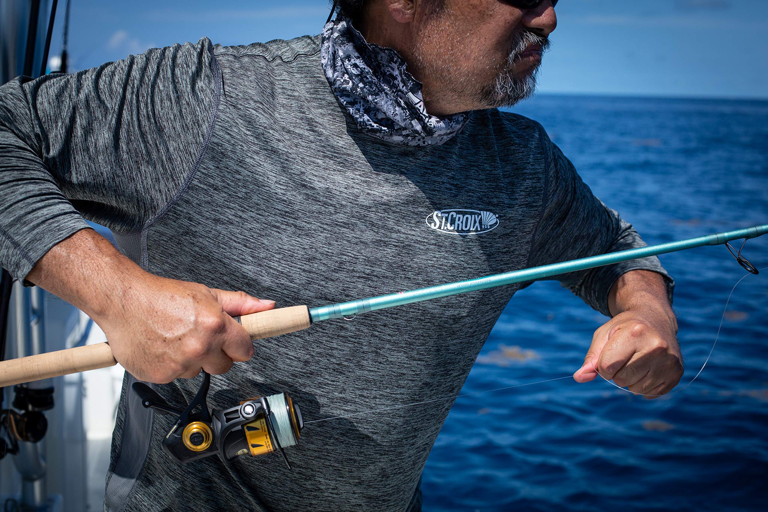 St. Croix Rods Avid Series Inshore Spinning Rod, Seafoam Green Metallic, 7'6" - Feet