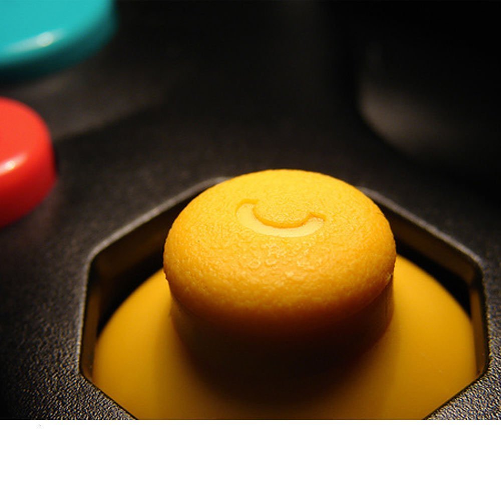 Replacement 3D Analog Thumbstick Joystick Stick Cap Conductive Silicone Button Pad for NGC Gamecube Controller