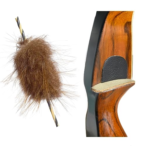 Standing Wolf Ultimate Bow String Silencer 4 Piece Pack | Traditional Archery Bowstring Silencers for Recurve Bow | Stick On Arrow Rest for Archery | Recurve Bow Strike Plate
