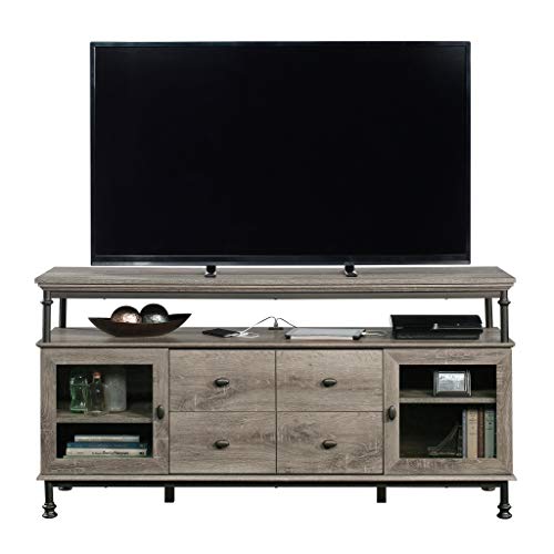 Sauder Canal Street Entertainment Credenza, For TV's up to 60", Northern Oak Finish