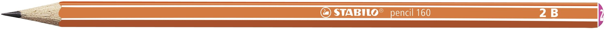 STABILO 160 2B Graphite Pencil - Assorted Colours (Pack of 4)