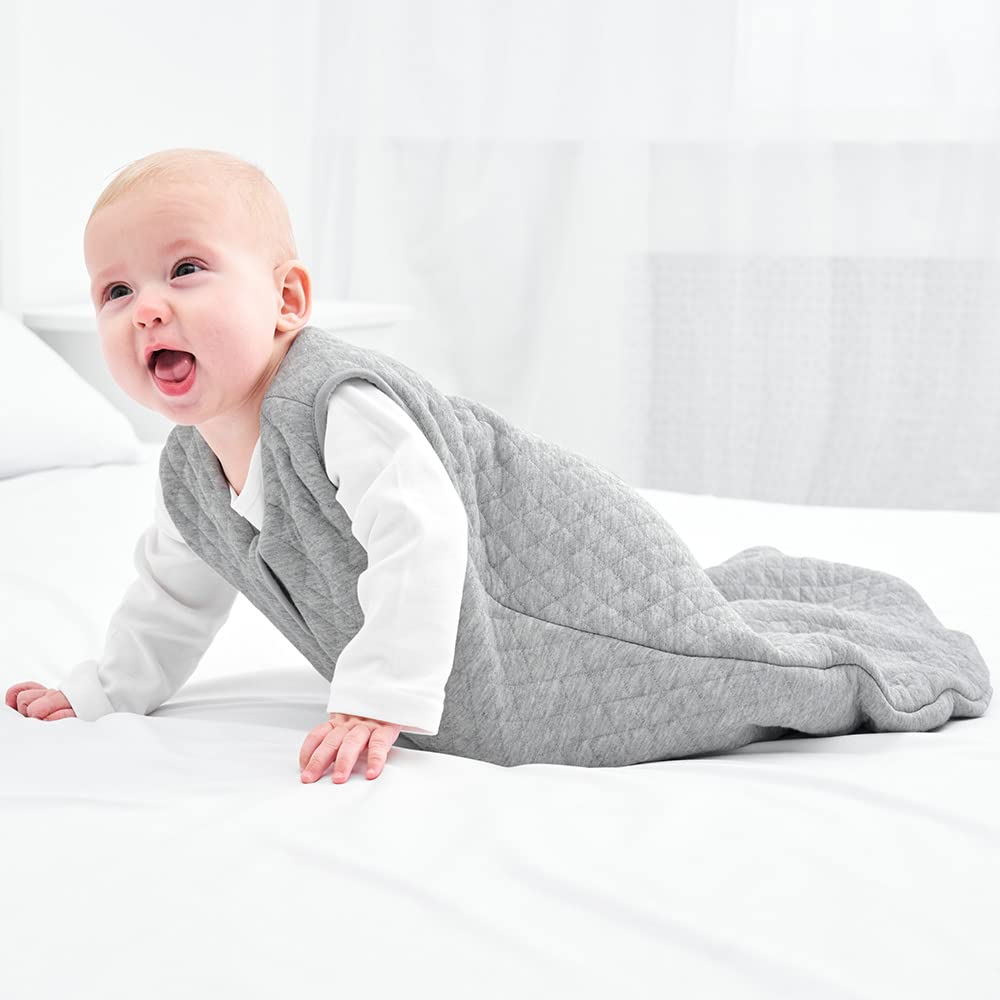 Yoofoss Baby Sleep Sack 12-18 Months TOG 2.5 Winter Wearable Blanket Baby Sleeping Bag for Toddler Sleeping Sack- Super Soft Warm Comfortable, Grey