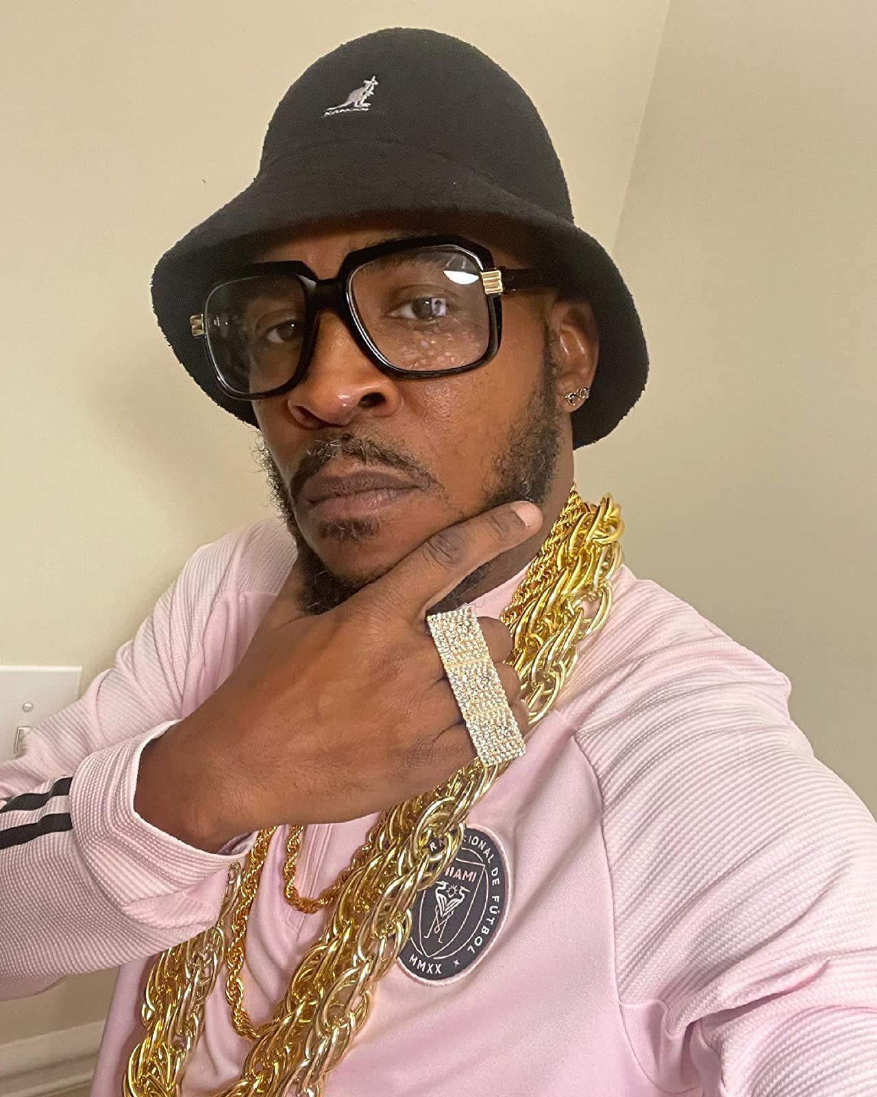 TUOKAY Long 18k Gold Rope Chain for 80s and 90s Rapper Costume Faux Gold Rope Chain 30" 12mm Thick Big Chunky Hip Hop Gold Chains Long
