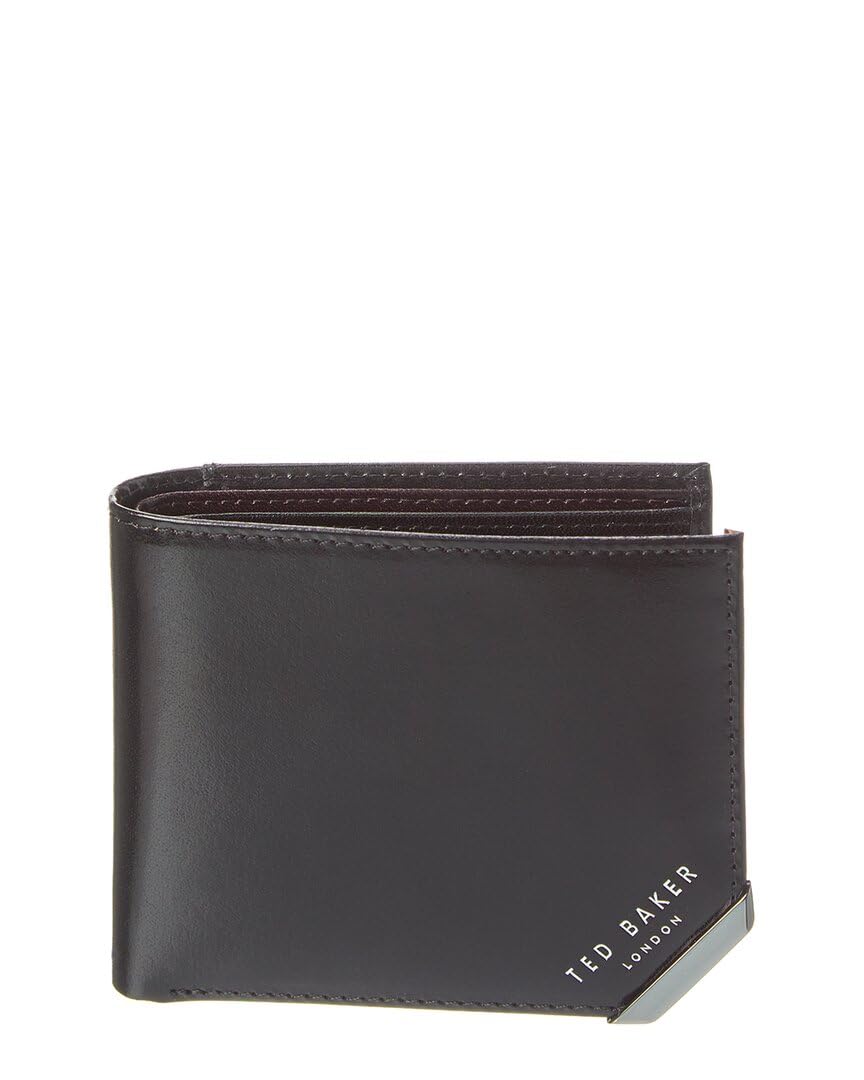 Ted Baker Men's Single Travel Accessory-Bi-Fold Wallet, Black, One size