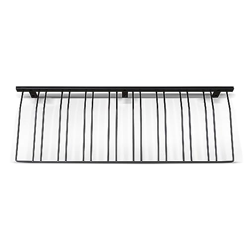 Vinotemp Wall Mount Wine Rack 9 Bottle Capacity Wire Metal Wine Holder for Red, White, Sparkling, Campaign Bottles for Home, Kitchen, Bar Storage