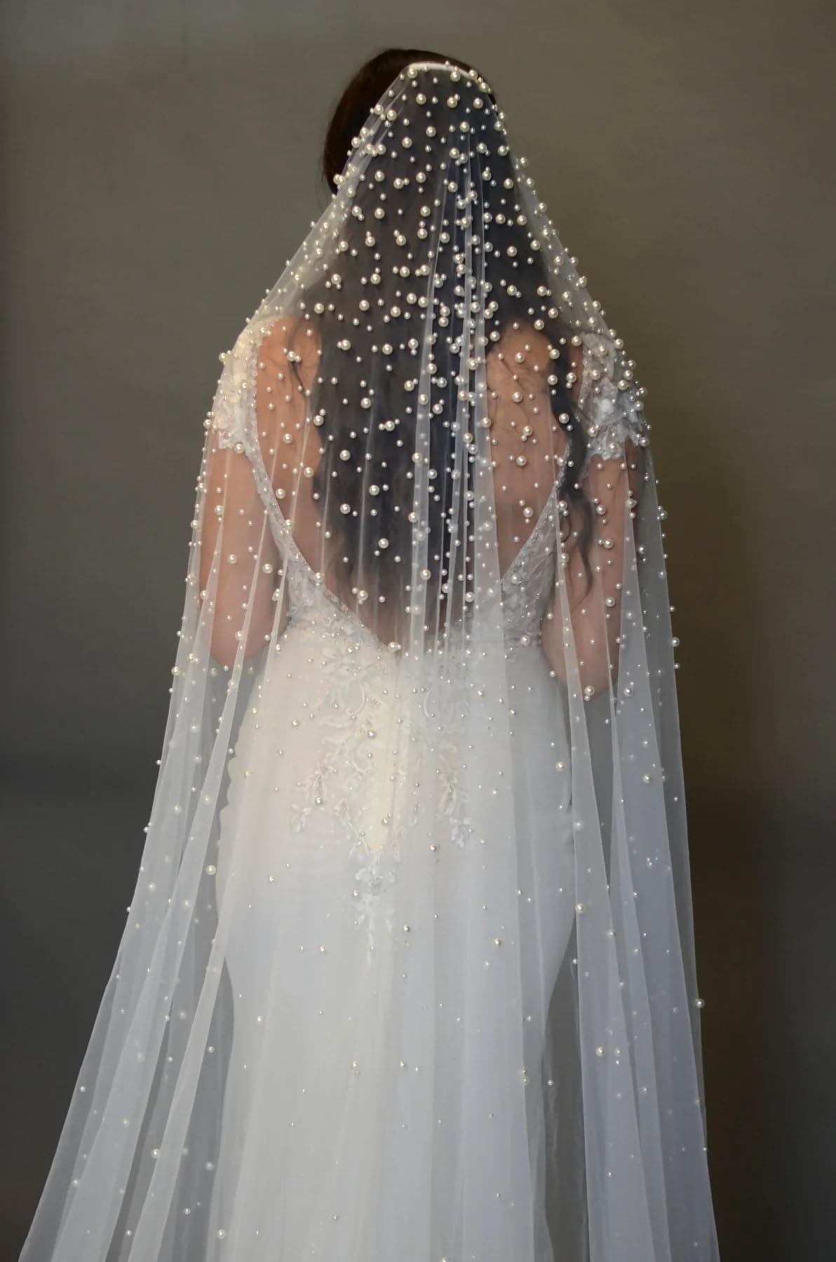 Passat Ivory 1T Walking Length Sparkling Rhinestone Bridal Veils Crystal Wedding Veils For Brides Gifts 223