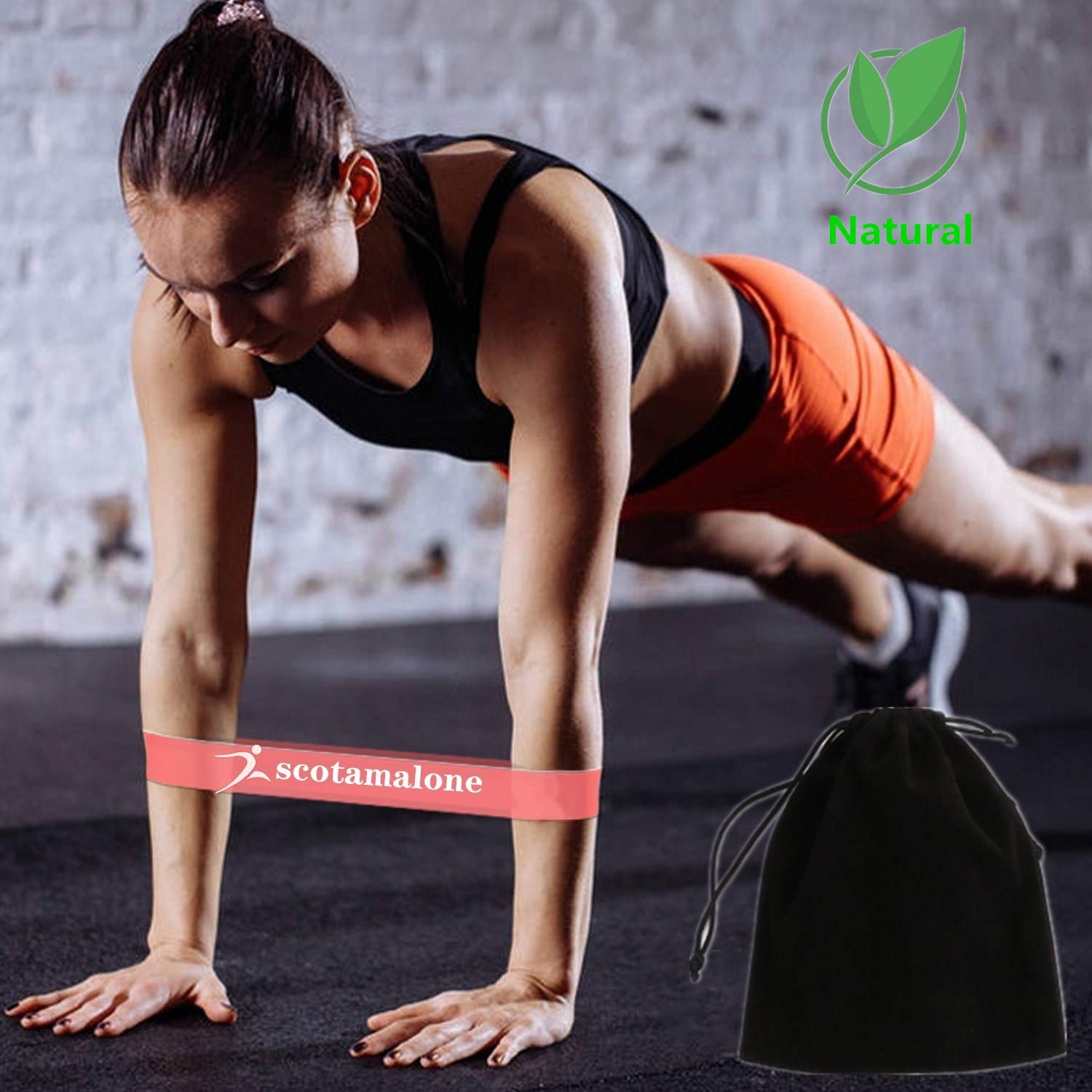 Resistance Exercise Bands Workout Bands Loop Bands Booty Bands for Legs and Butt, Yoga,Home,Fitness, Stretching,Physical Therapy, Pilates Flexbands with Instruction Guide and Carry Bag