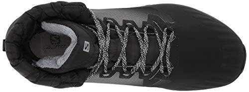 Salomon VAYA Blaze Thinsulate CLIMASALOMON Waterproof Winter Boots for Women Snow, Black/Black/Quiet Shade, 10