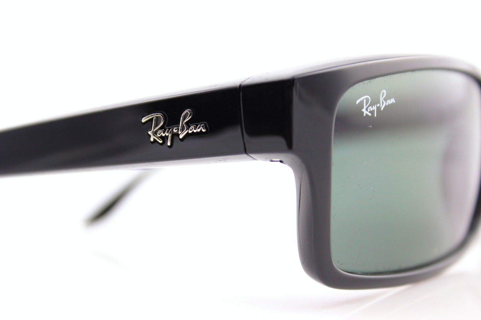 RB4151-601 Sunglasses Black w/Green Lens 59mm