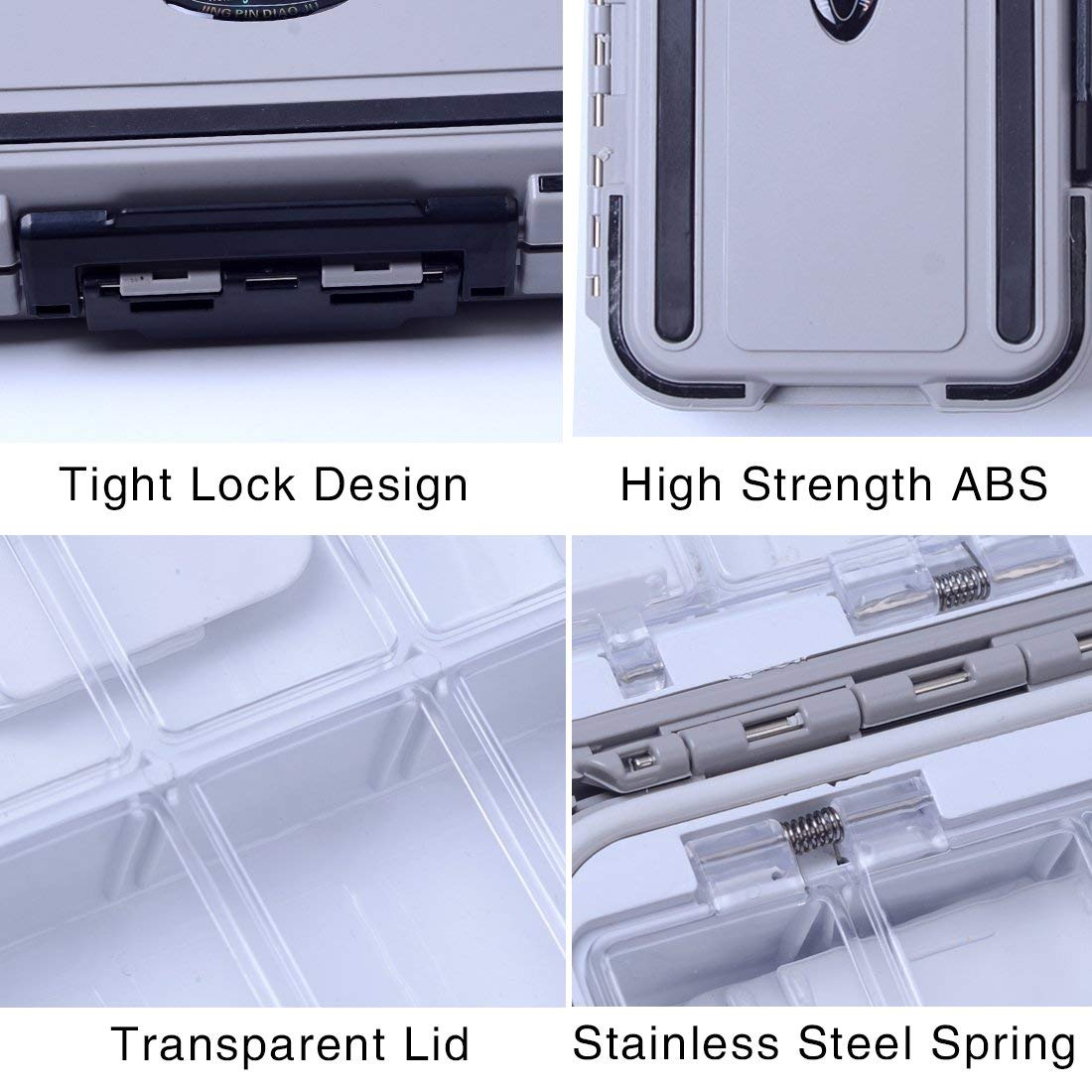 Tackle Box, Waterproof Portable Tackle Box Organizer With Storing Tackle Set Plastic Storage - Mini Utility Lures Fishing Box, Small Organizer Box Containers For Trout
