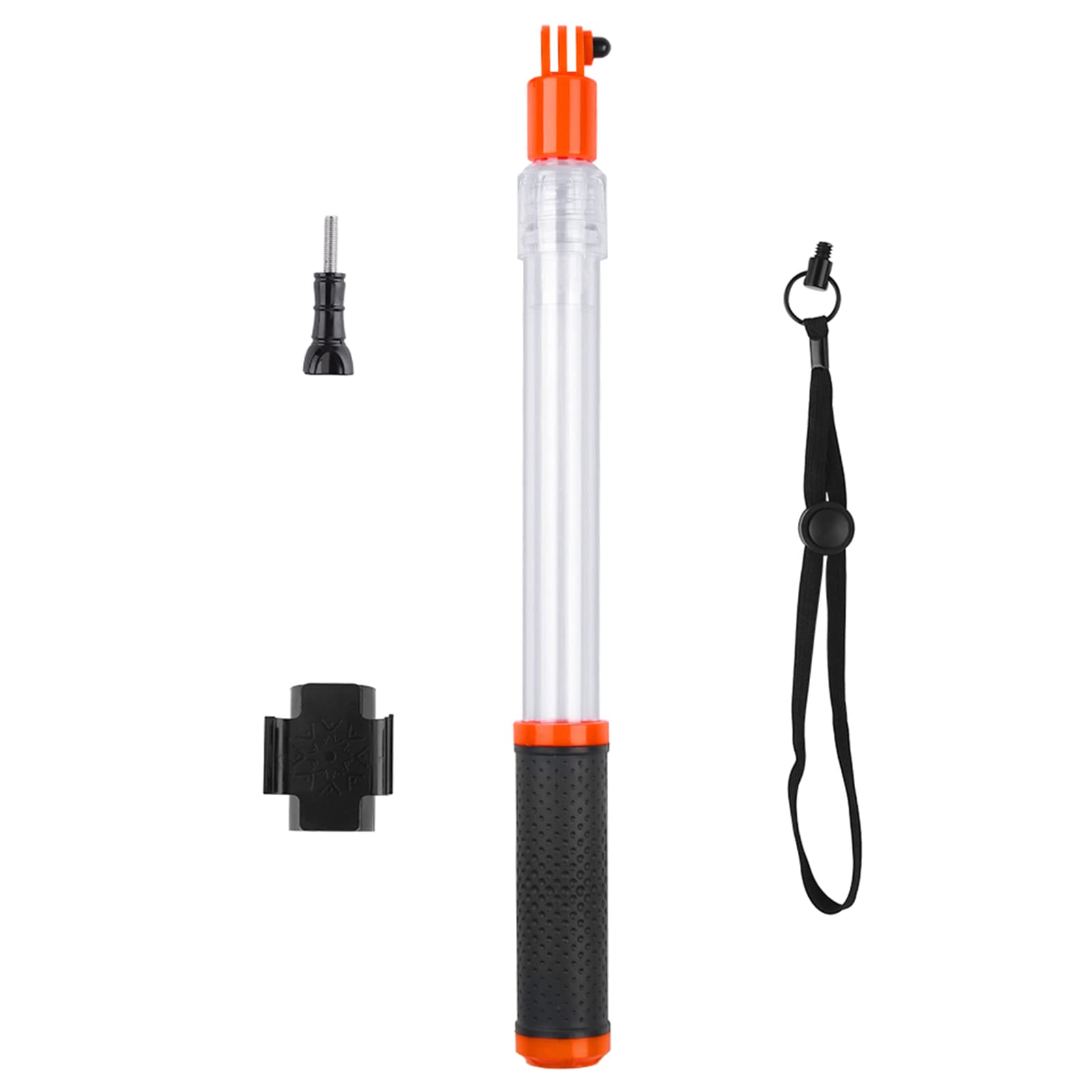 TELESIN Waterproof Transparent Floating Monopod Extendable Selfie Stick for GoPro Hero 9/8/7/6/5/4 Osmo Action Insta360