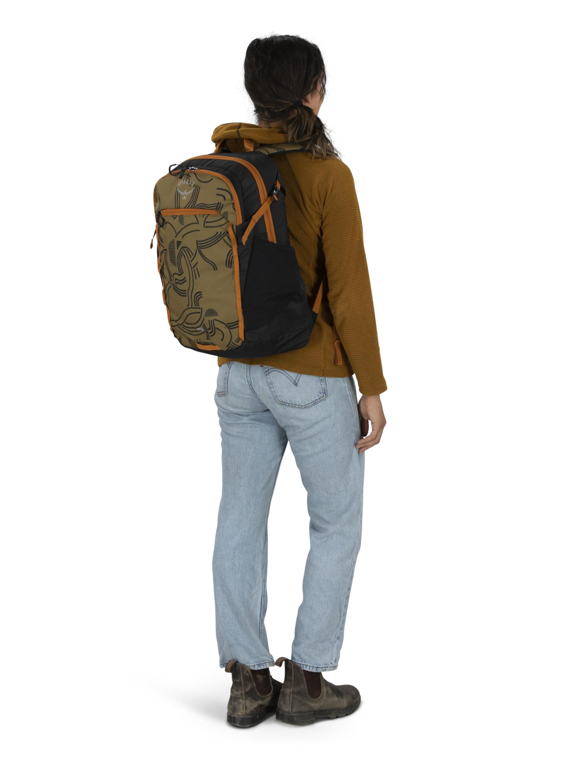 Osprey Axis Laptop Backpack, Succulent Green/Deep Teal
