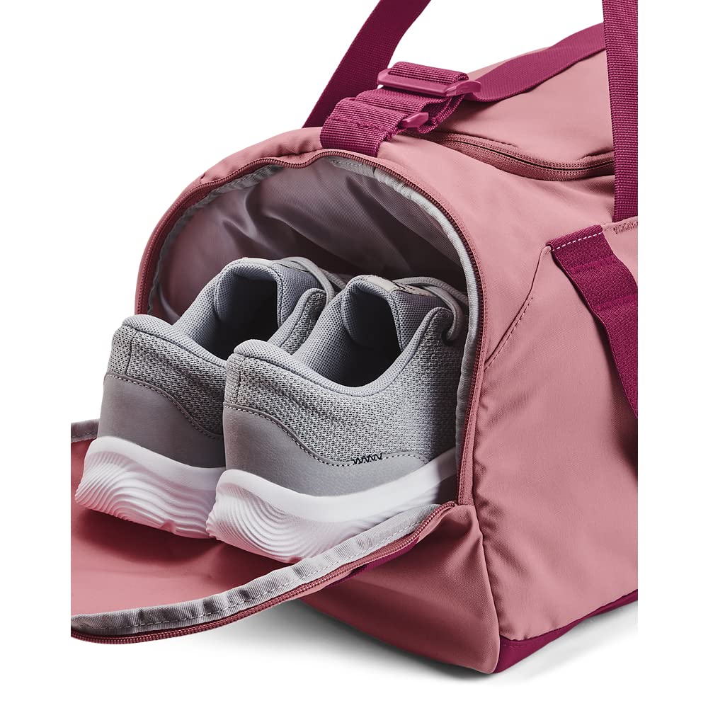 Under Armour Womens Undeniable Signature Duffle, (697) Pink Elixir/Charged Cherry/Metallic Harbor Blue, One Size Fits Most