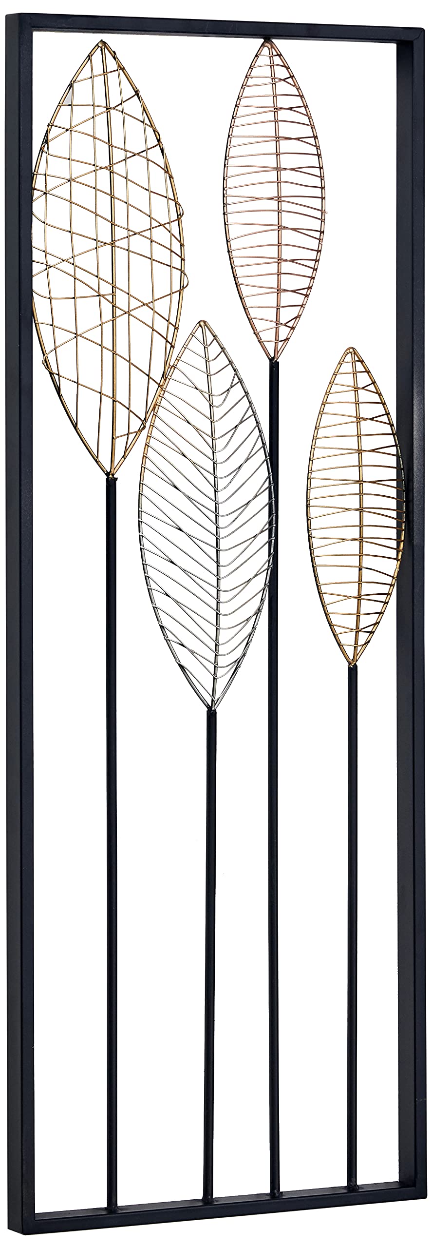 Scott Living - 5246122 Luxe Metal Feather Wall Décor, 32 inch, Black