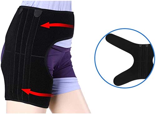 YUESFZ Compression Brace for Hip, Sciatica Nerve Pain Relief, Injury Strap for Pulled Muscle Strain, Hip Dislocation Fixation Belt Hernia Belt (Size : Medium)
