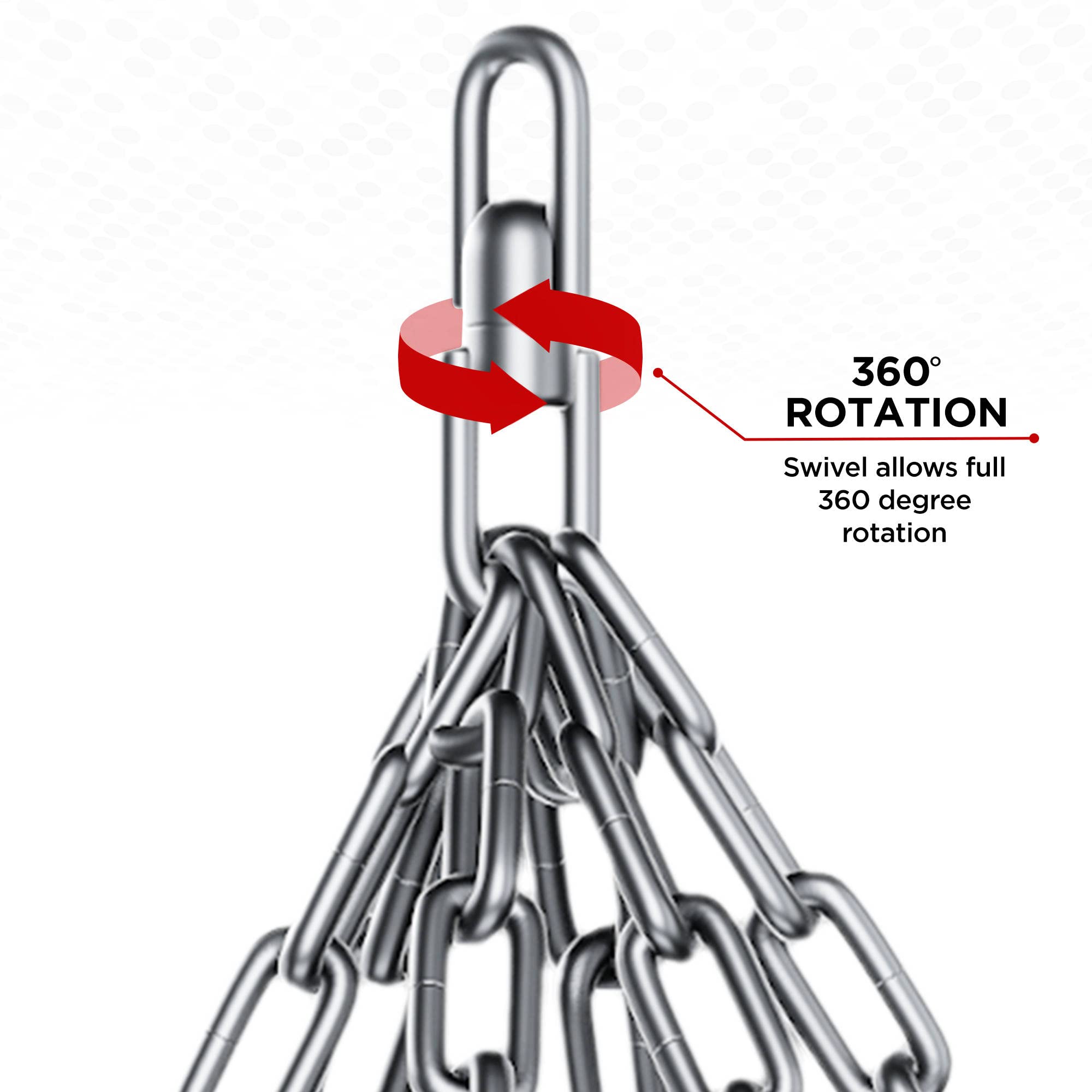RDX Heavy Duty Boxing Punching Bag Iron 6 Panel Chains Wall Mount Punching MMA Training Hanger