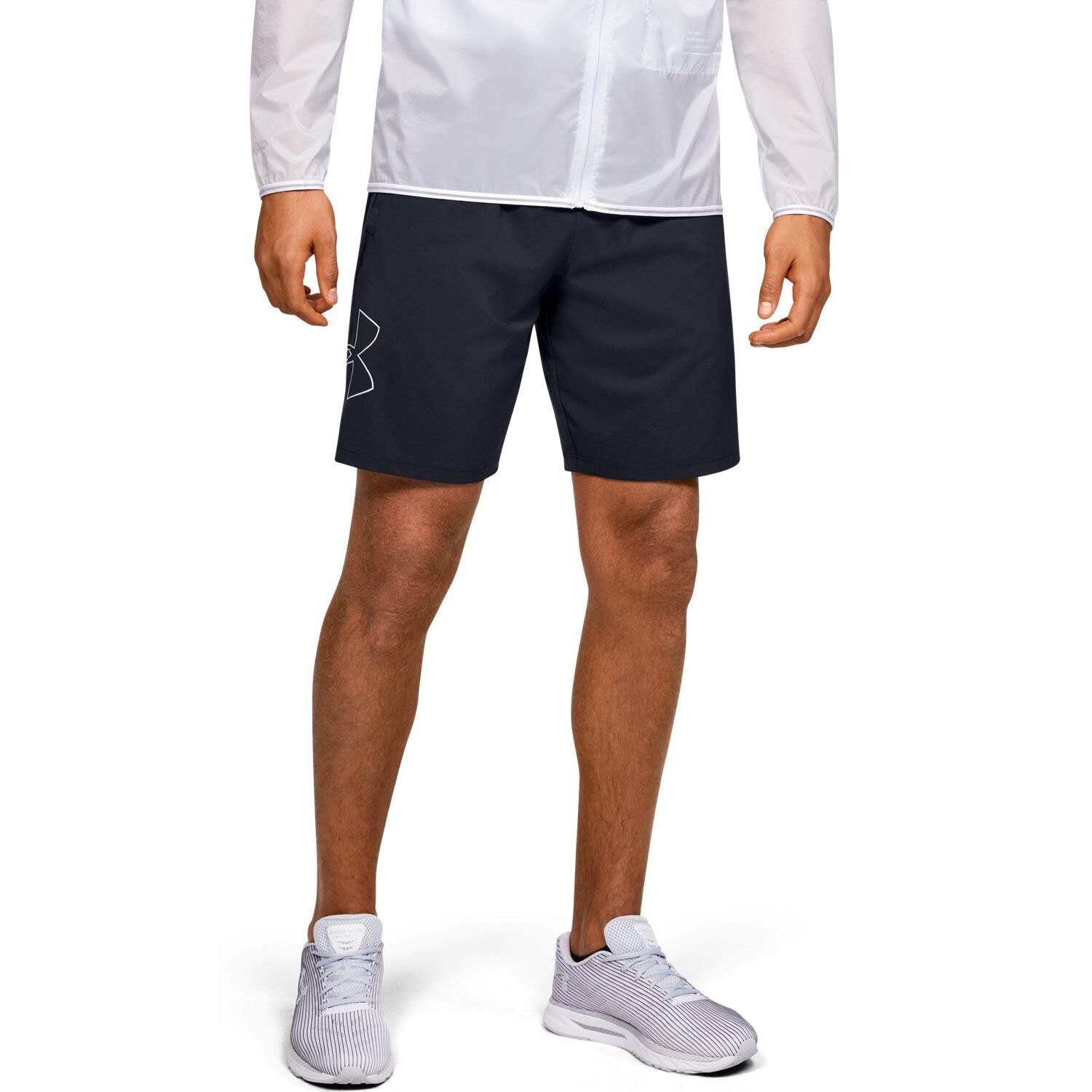 Under Armour Qualifier Speedpocket 9'' Linerless, Black (001)/Halo Gray, XX-Large