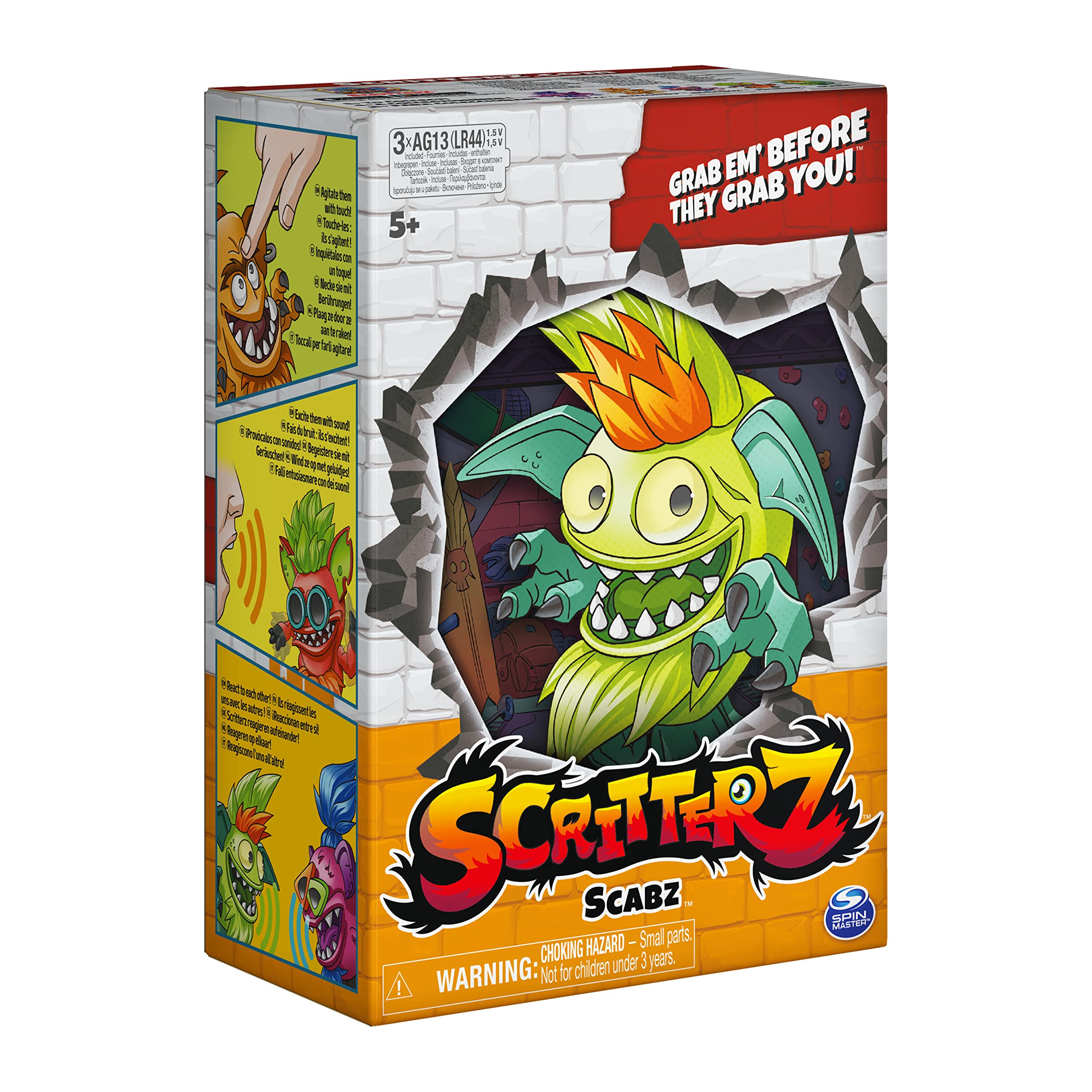 Scritterz, Scabz Interactive Collectible Jungle Creature Toy with Sounds and Movement, for Kids Aged 5 and up