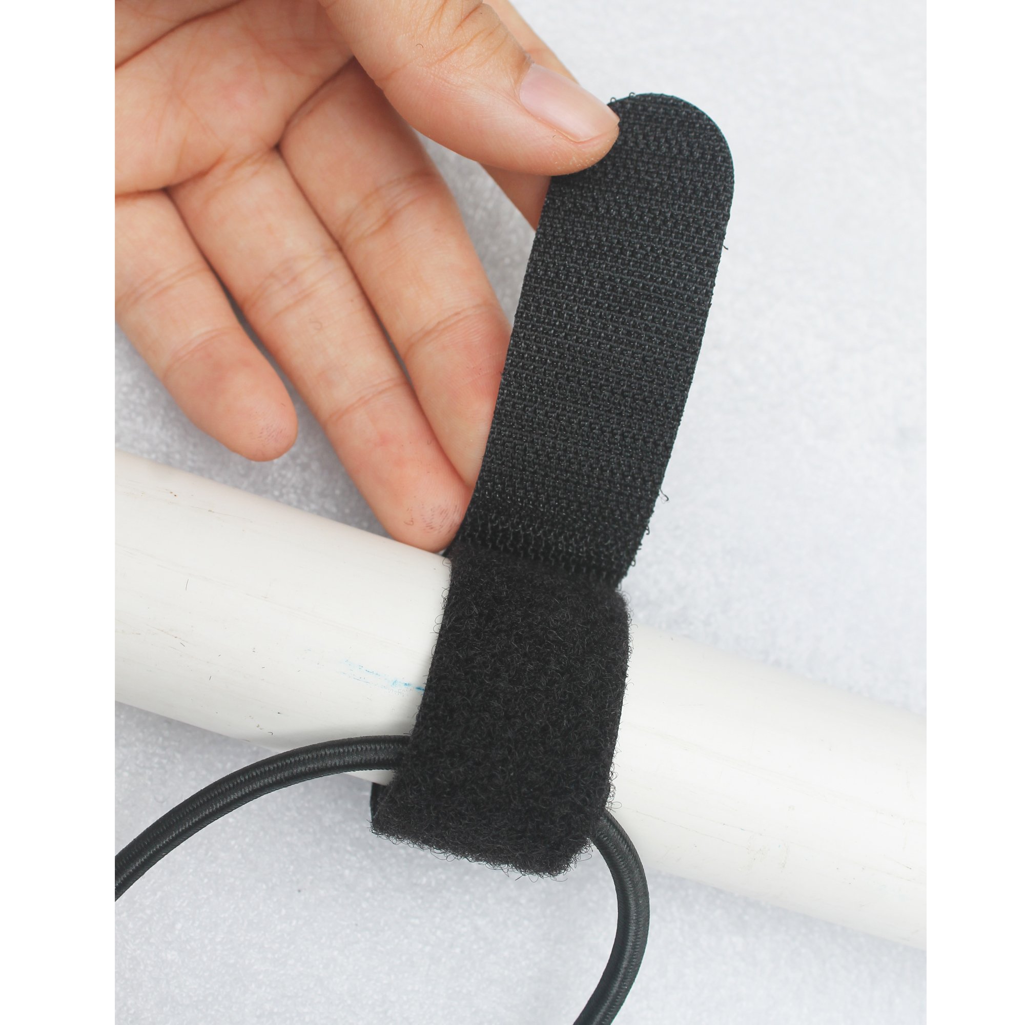 YYST Adjustable Kayak Black Rod Leash Fishing Rod Paddle Leash -Black (4)