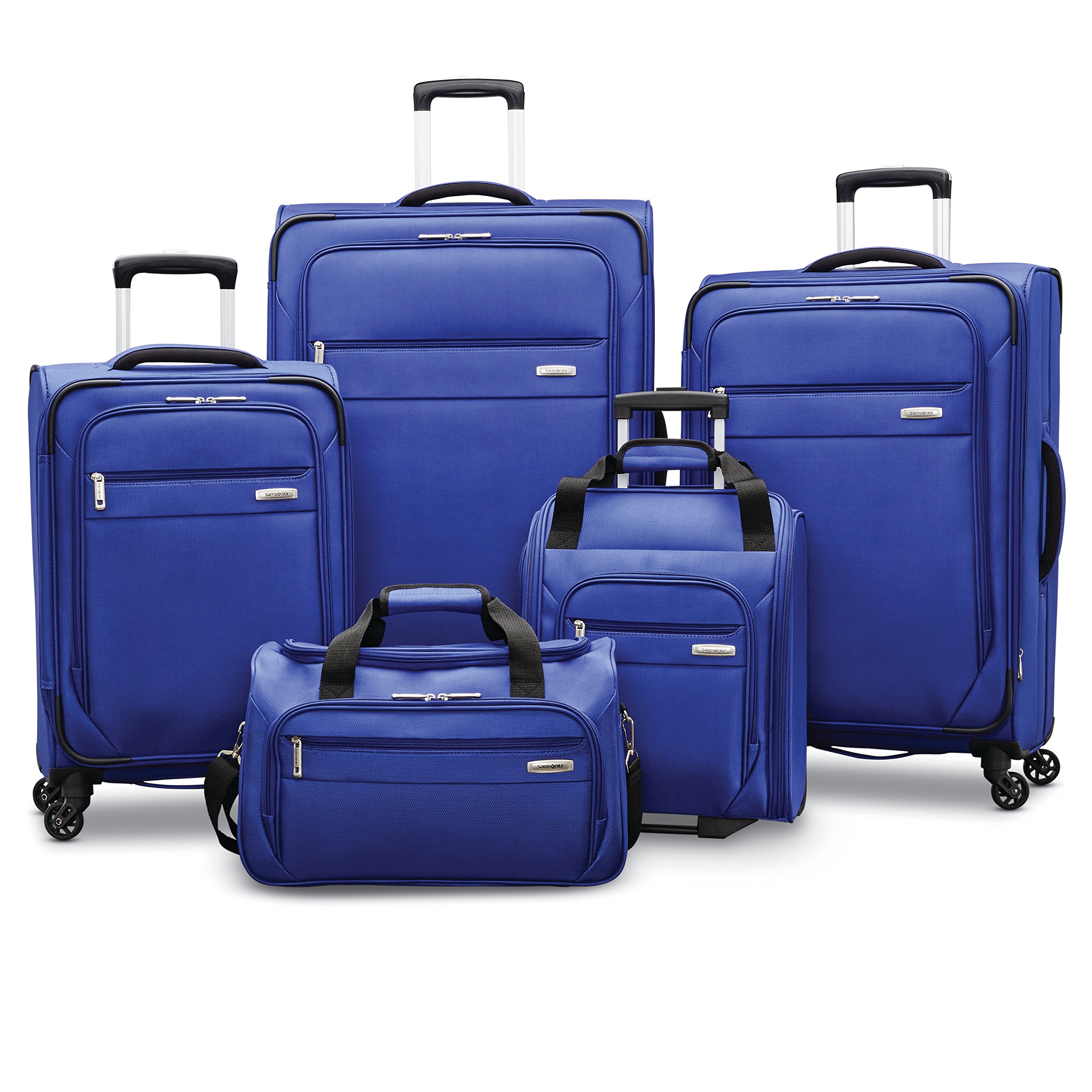 Samsonite Advena Softside Expandable Luggage with Spinner Wheels, Cobalt Blue, Travel Tote
