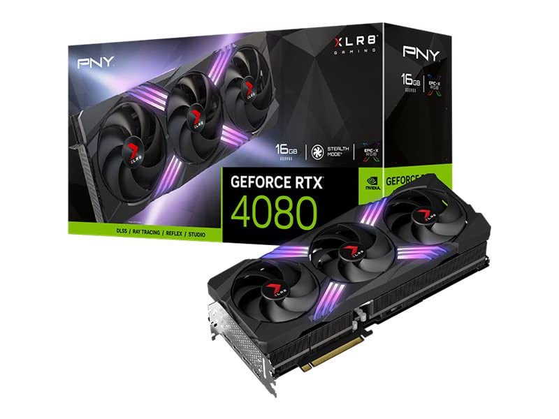 PNY Nvidia GeForce RTX 4080 XLR8 Gaming Verto Epic-X 16GB Graphics Card (VCG408016TFXXPB1)