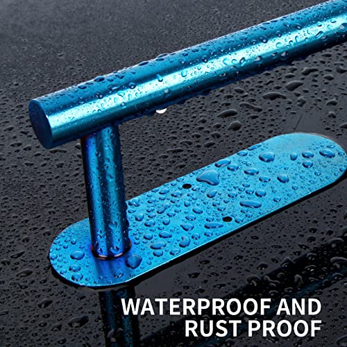 Snailhouse Under Cabinet Paper Towel Holder, Stainless Steel Kitchen Wall Mount Self Adhesive Hanging Paper Towel Holder Under Cabinet Counter, Blue