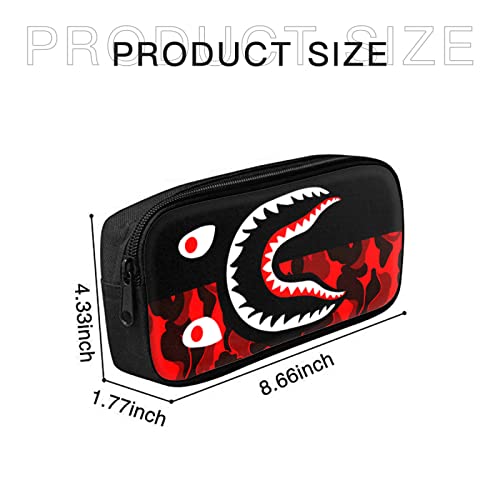 wzehkfo Shark Face Camo Backpack Set 2Pcs Backpack Laptop Lightweight Classic Travel Daypack