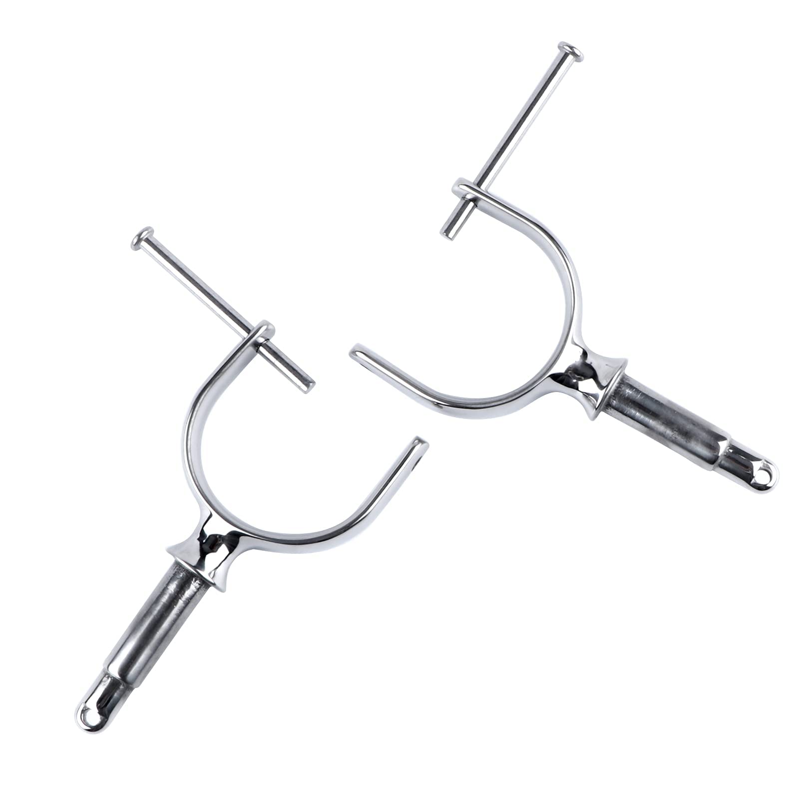 Shaft Oarlock Sockets, 2 Pack Stainless Steel Canoe Oarlock Sockets, Kayak Rowlock Paddle Brackets