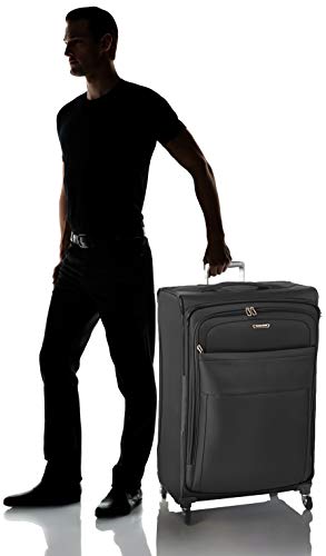 Samsonite Eco Lite Spinner Carry-On Luggage Large Black Travel Bag