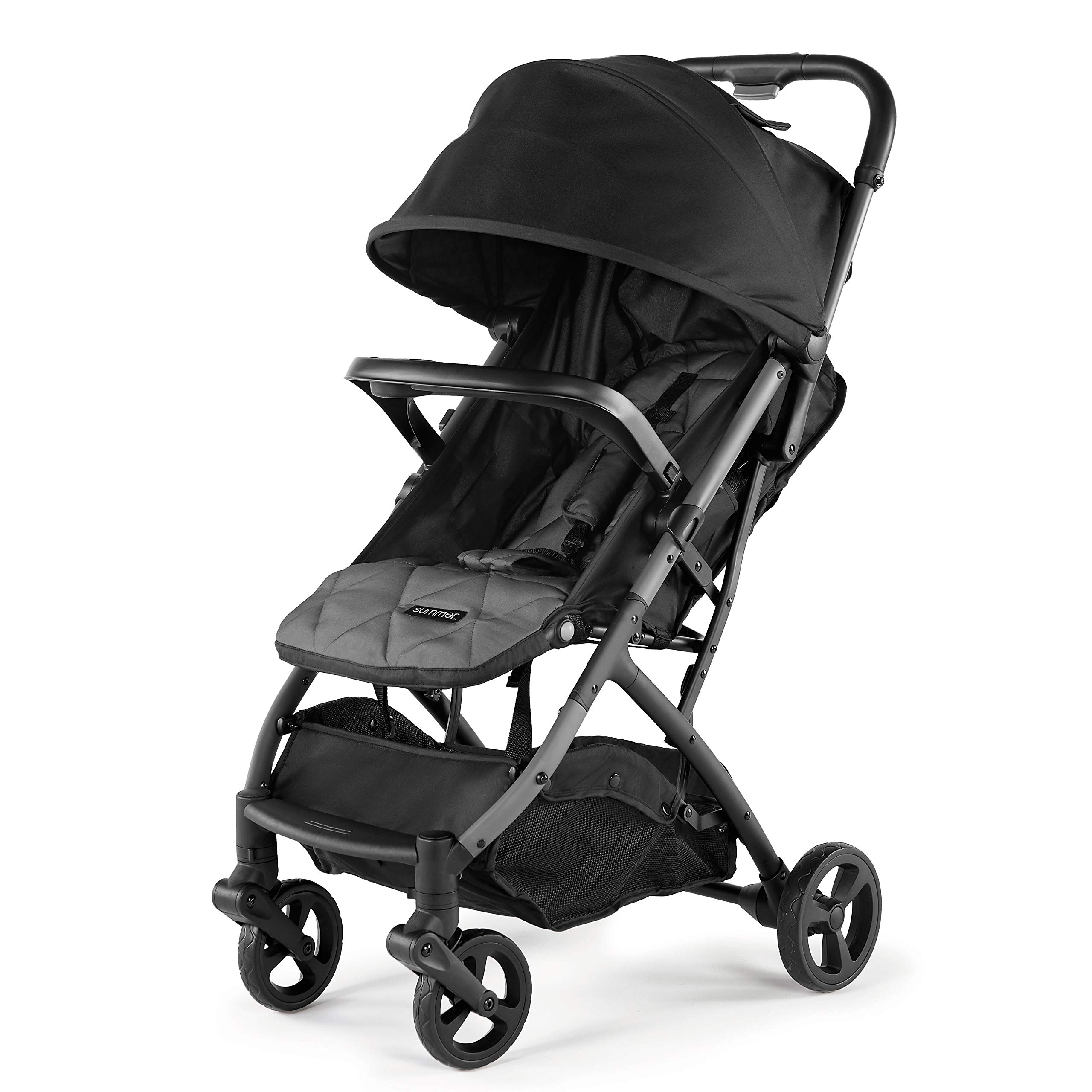 Summer 3Dpac CS Compact Fold Stroller with The Affirm 335 DLX Rear-Facing Infant Car Seat (Slate Gray) and Affirm 335 Infant Car Seat Adapters