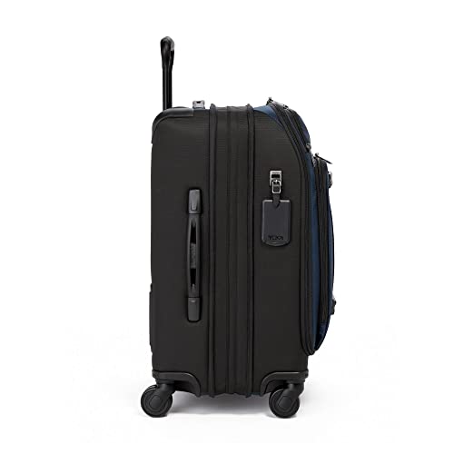 TUMI - Merge Continental Front Lid 4 Wheeled Carry-On Luggage - 22 Inch Rolling Suitcase for Men and Women - Navy/Black