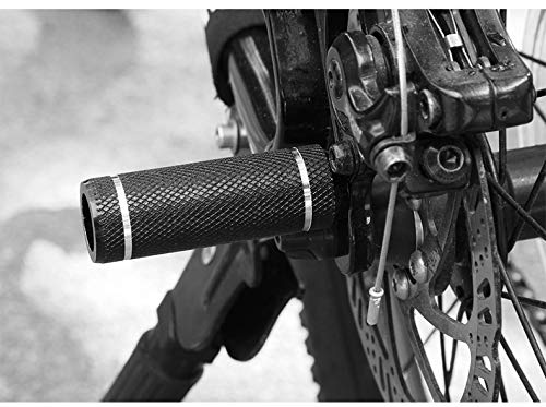 WADEKING Quick-Release Bike Pegs, Suitable for 3/8-inch Axles, with Tools, for Mountain Bicycle Pedal Rear Seat Bracket, Durable, Non-Slip Carving (2 Pcs)